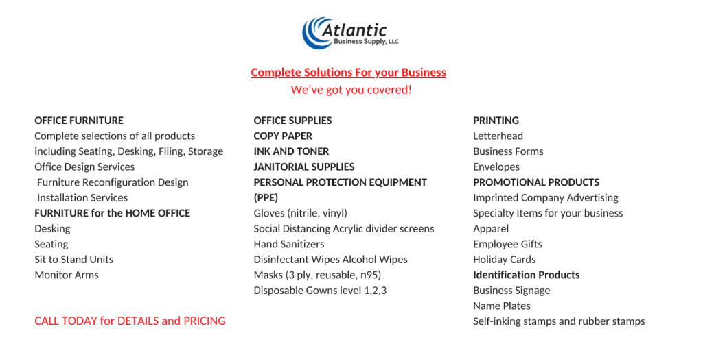 Home | Atlantic Business Supply
